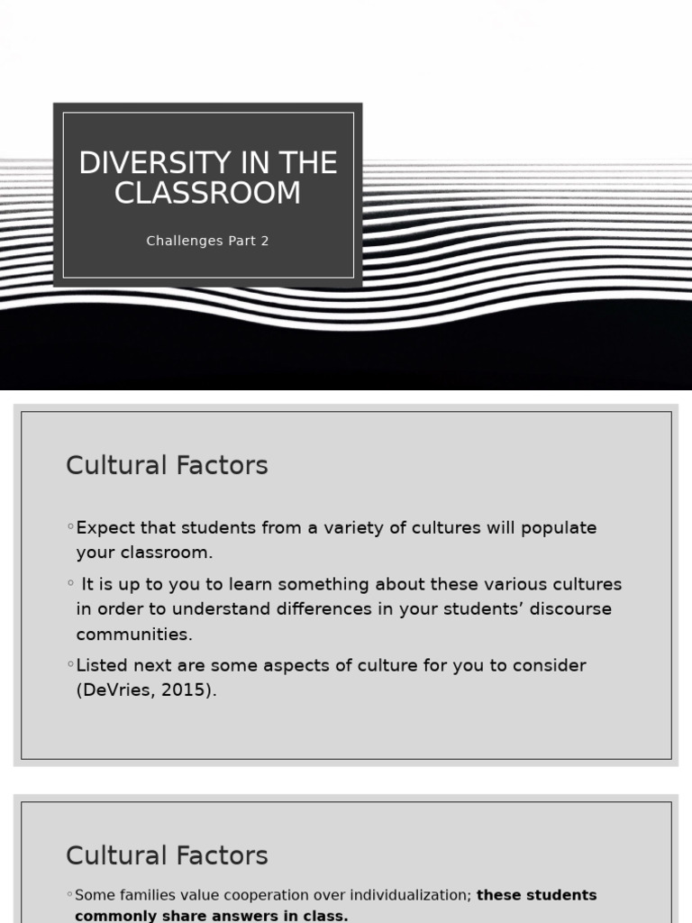 Diversity in The Classroom | PDF | Attention Deficit Hyperactivity ...