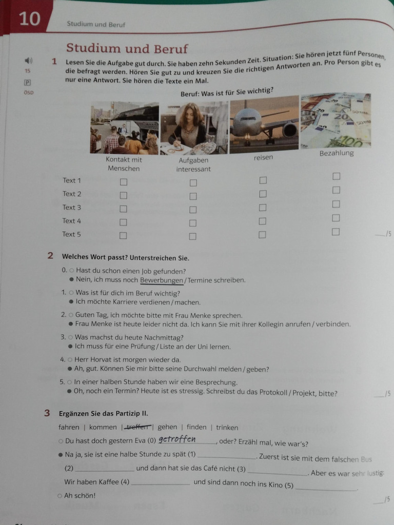 NN A1 Testheft 10 | PDF