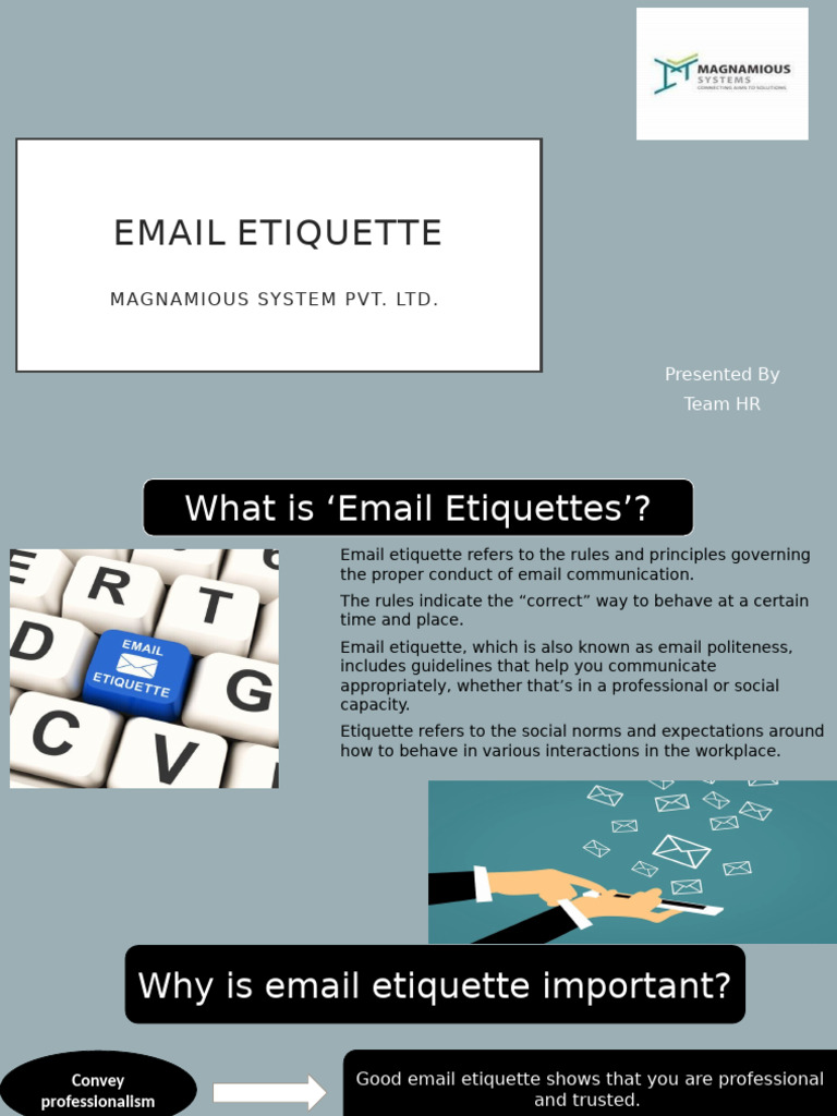 Email Ettiquetes | PDF