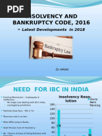 Insolvency and Bankruptcy Code 2016 Ibc Bare Act | PDF | Bankruptcy | Insolvency