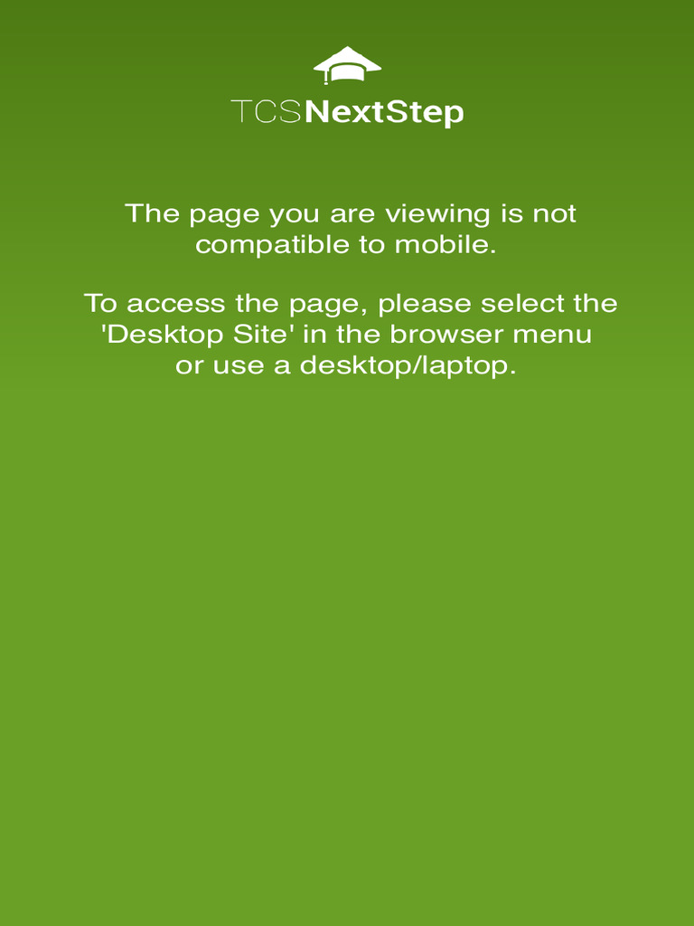TCS NextStep Page | PDF