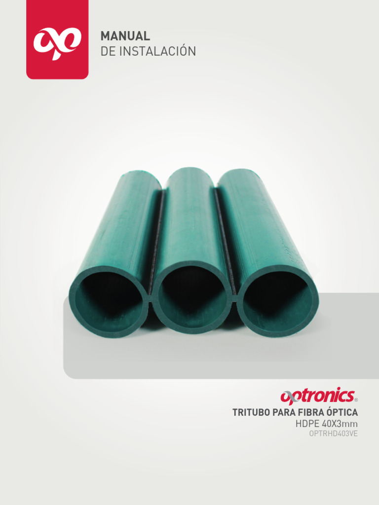 Manual de Instalación de Tritubo HDPE | PDF