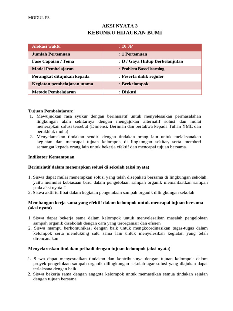 Modul p5 An 3 20 Feb 2025 (Fix) | PDF