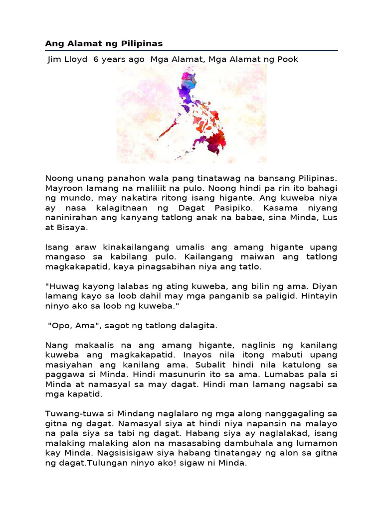 Ang Alamat NG Pilipinas | PDF