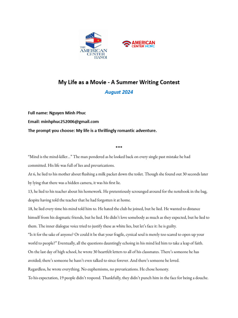 A Summer Writing Contest | PDF