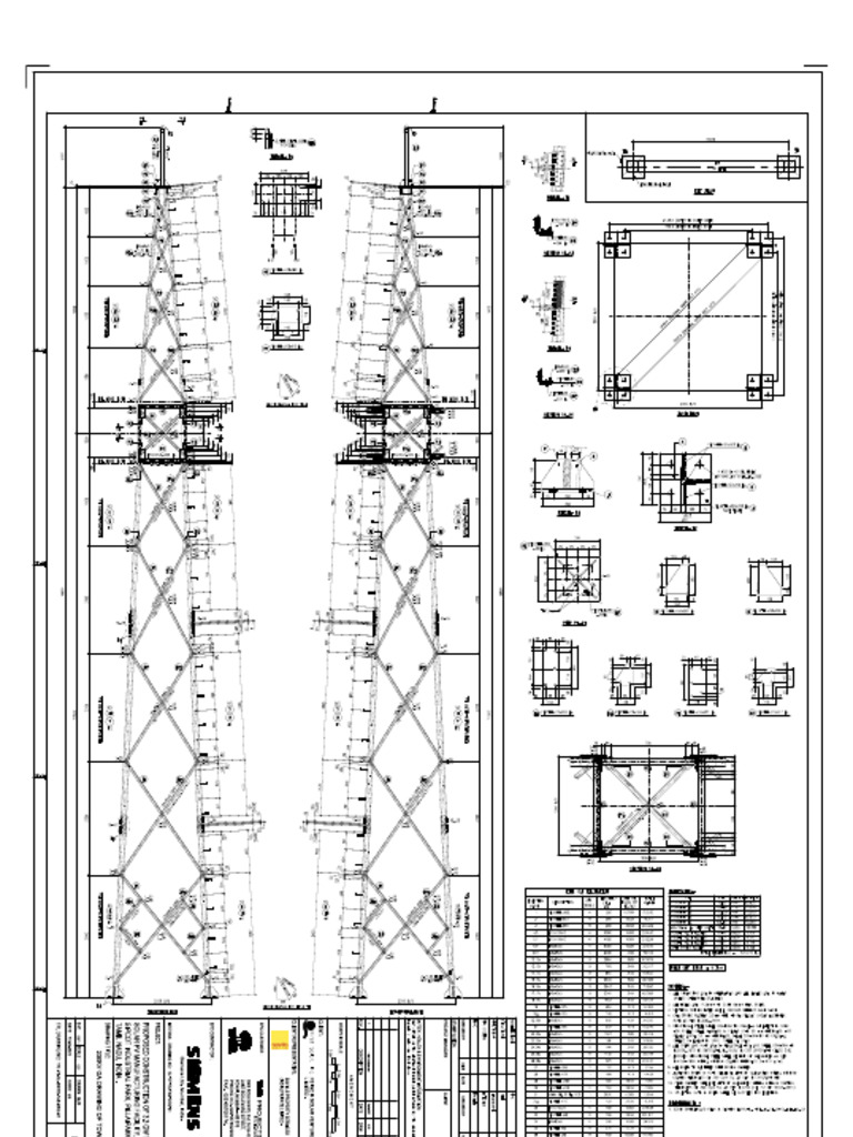 TPL-FS-SL-SWYD-FAB-DRG-01 - 230KV GA DRAWING OF TOWER T3 | PDF