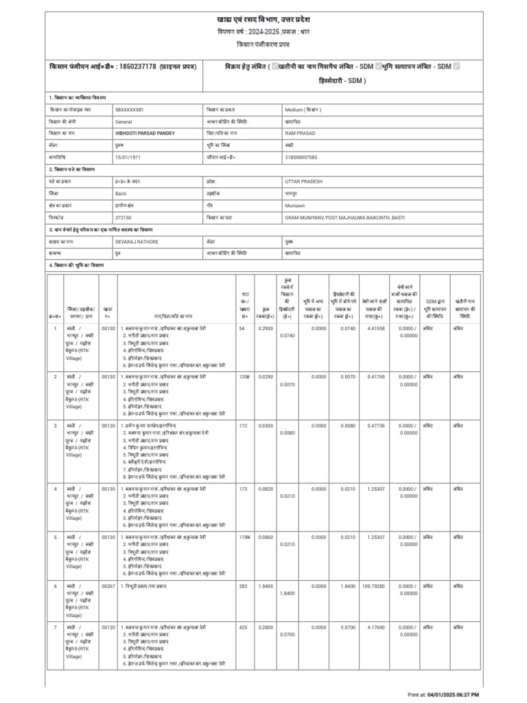 Vibhooti Prasad | PDF