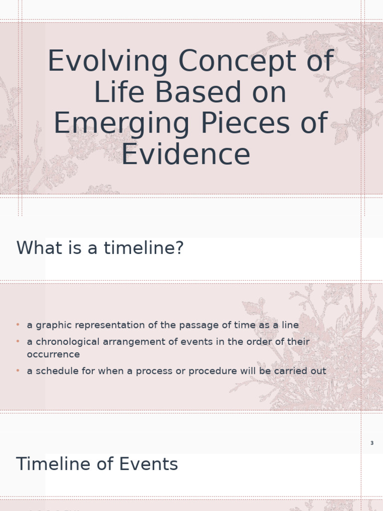 Evolving Concept of Life Based On Emerging Pieces | PDF | Cognition ...