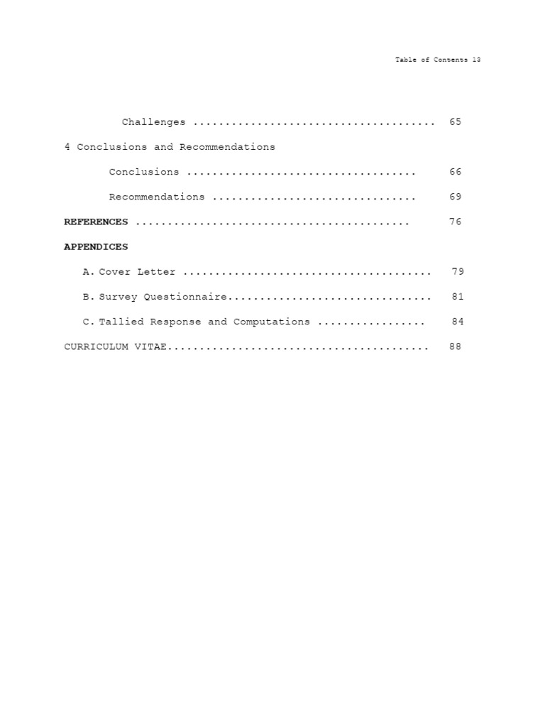 References Appendices: Table of Contents 13 | PDF