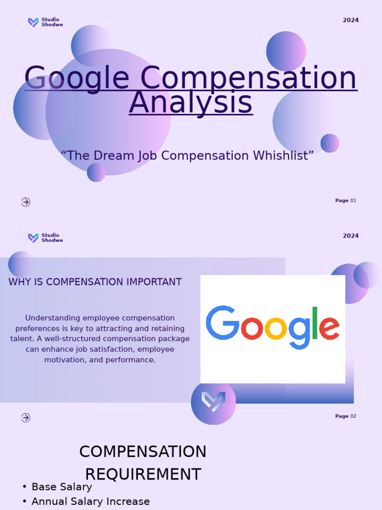 Google Compensation Analysics | PDF