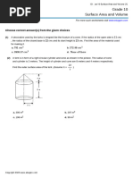 Class 10 Surface Area and Volume Formulas | PDF