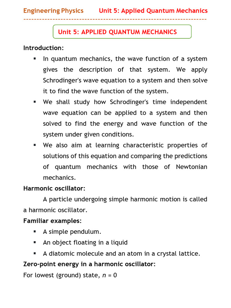 5. Applied Quantum Mechanics (1) | PDF | Quantum Tunnelling | Scanning Tunneling Microscope
