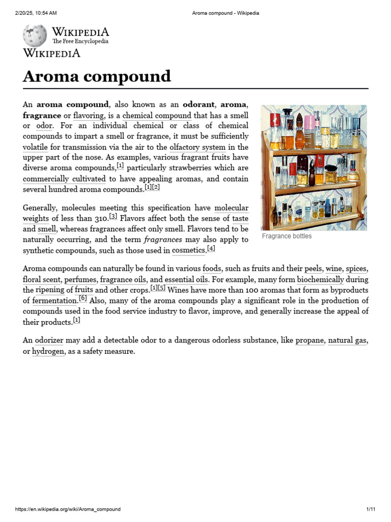 Understanding Aroma Compounds | PDF | Odor