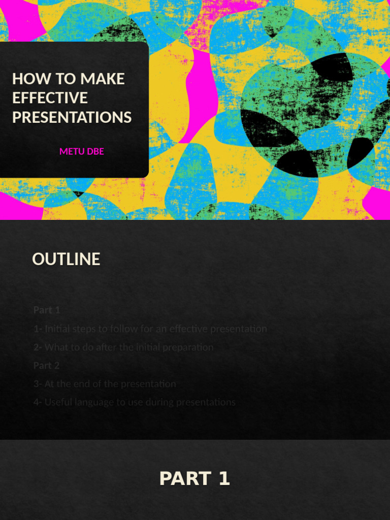 How To Make Effective Presentations | PDF | Body Language | Nonverbal ...