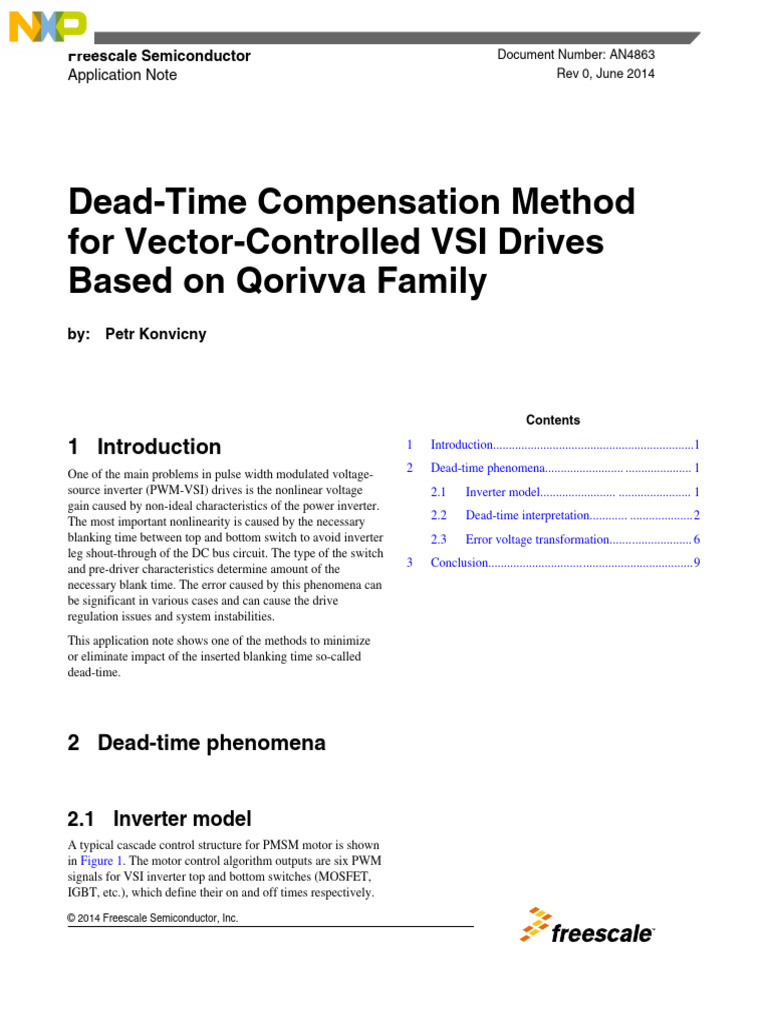 Inverter Dead Time Compesantion To Improve Harmonic | PDF | Power ...