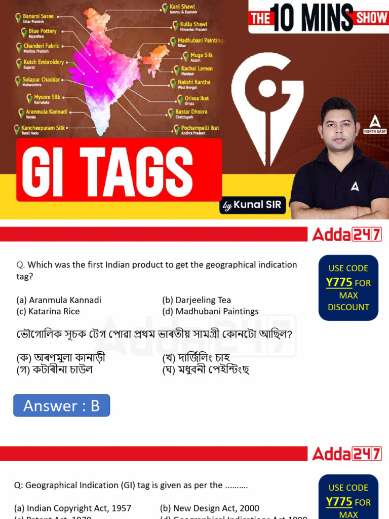 GI Tags of India | PDF