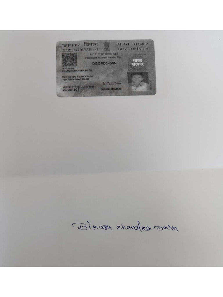 Xerox Sign Adhar Pan | PDF