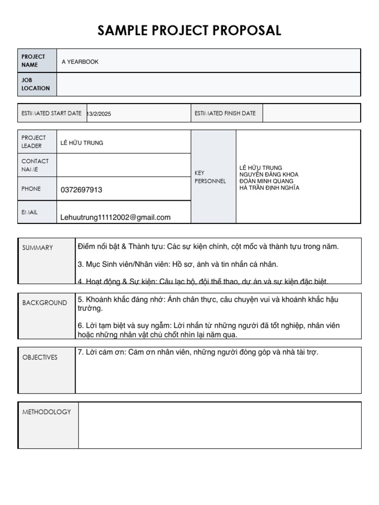 Project Proposal Sample | PDF
