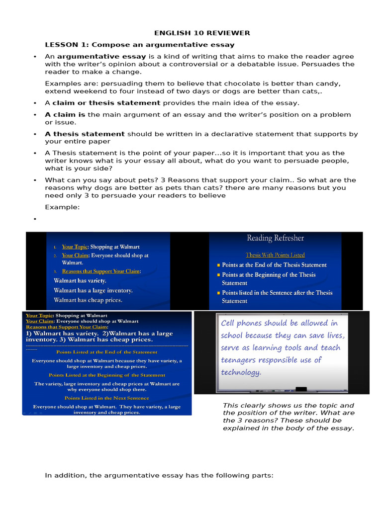 English 10 Reviewer 3RD Quarter | PDF | Essays | Literary Criticism
