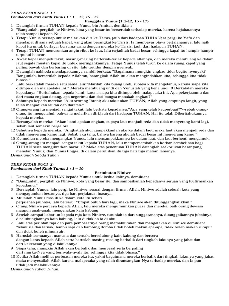 bhn lomba kitab suci | PDF