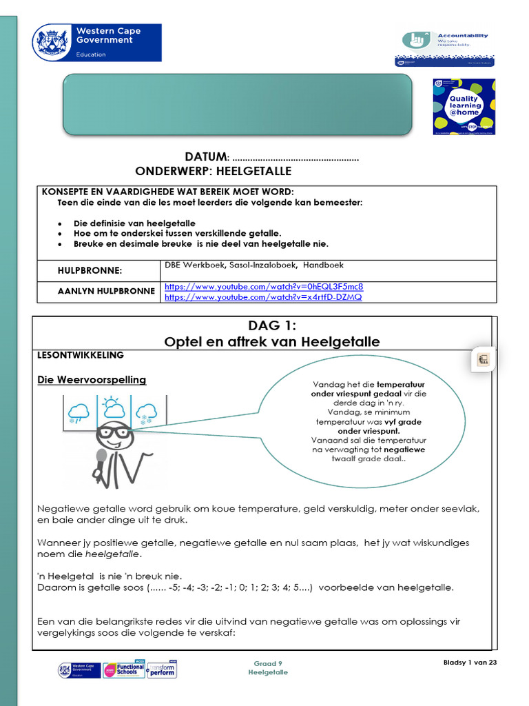 Wiskunde Gr.9 | PDF