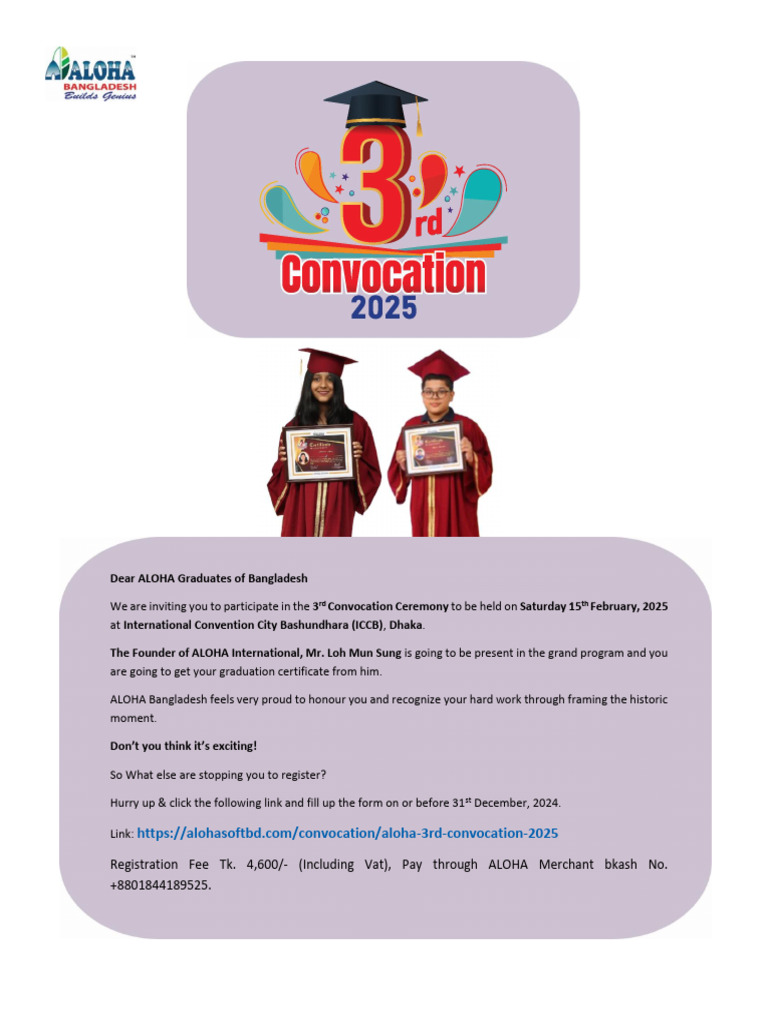 Notice-3rd Convocation - 2025 | PDF