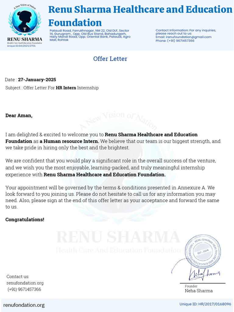 Aman Offer-Letter (2) | PDF