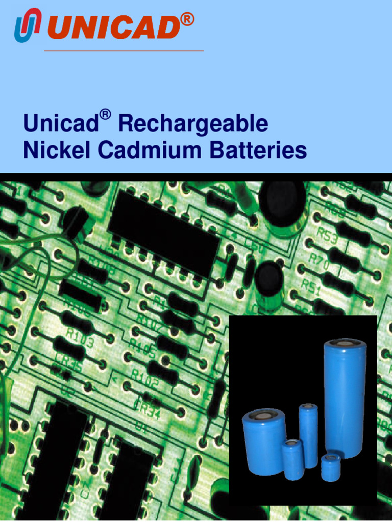 Technical Handbook of Unicad NiCd Batteries | PDF | Rechargeable Battery | Battery Charger