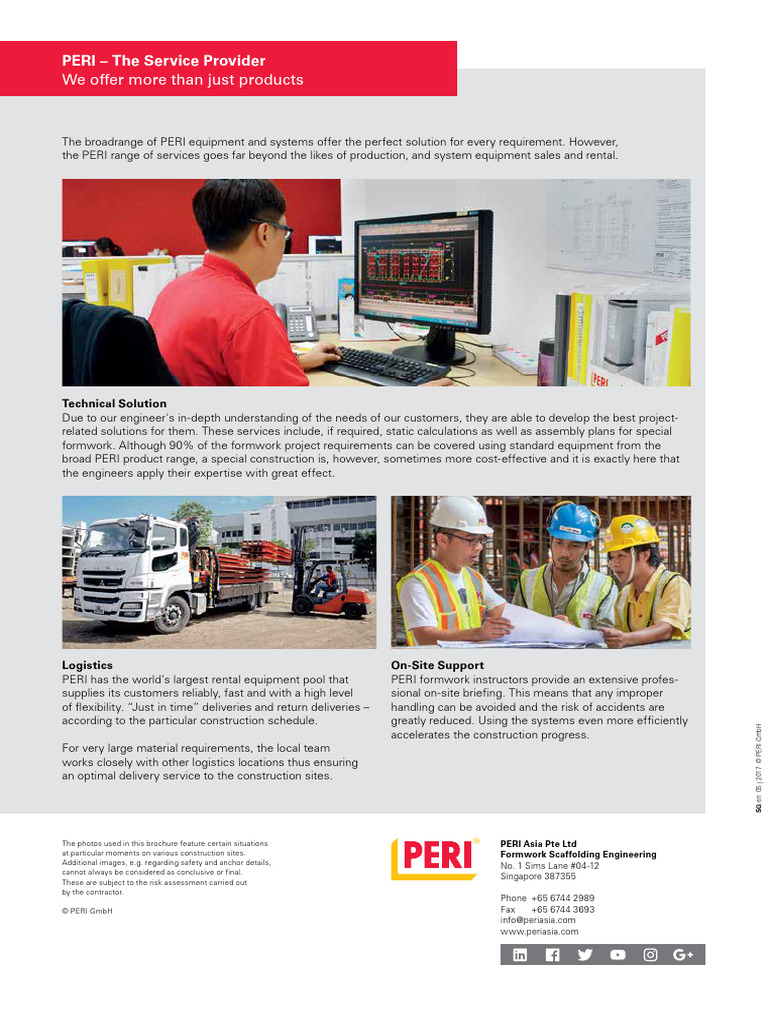 Peri Scope 2017 | PDF | Scaffolding | Crane (Machine)