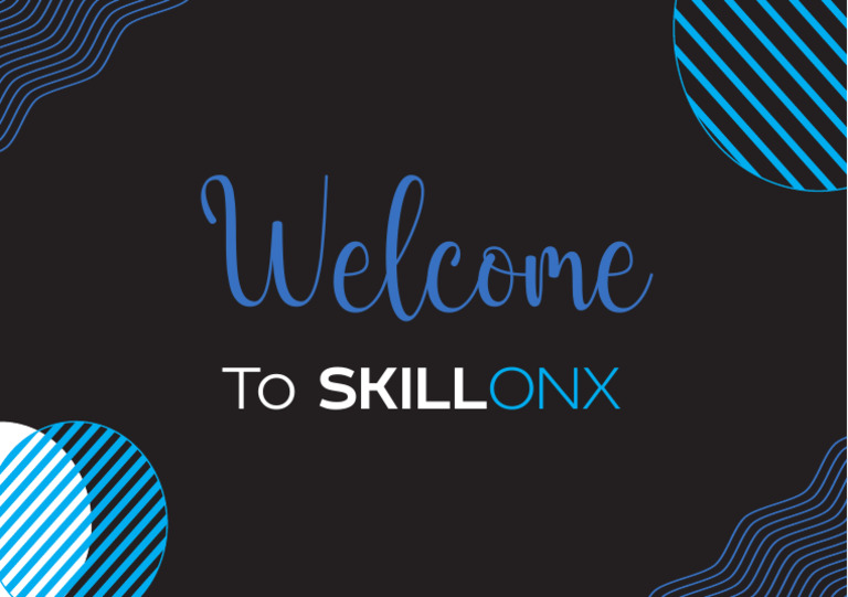 Skillonx Welcome Cardfinal (Recovered) | PDF