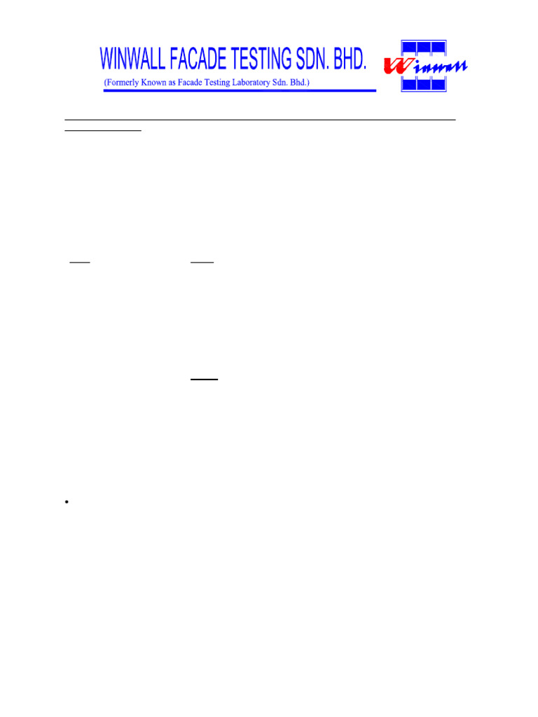 Window Testing for Facade Experts | PDF
