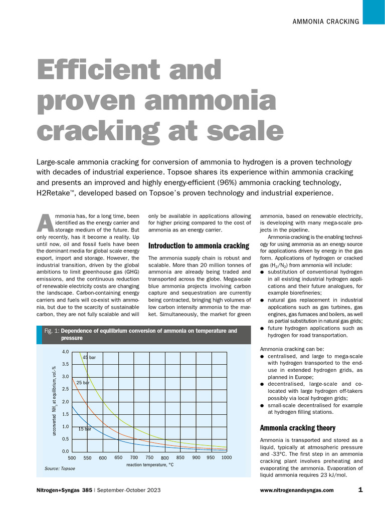 Ammonia Cracking NS Magazine September October 2023 002 | PDF | Ammonia ...