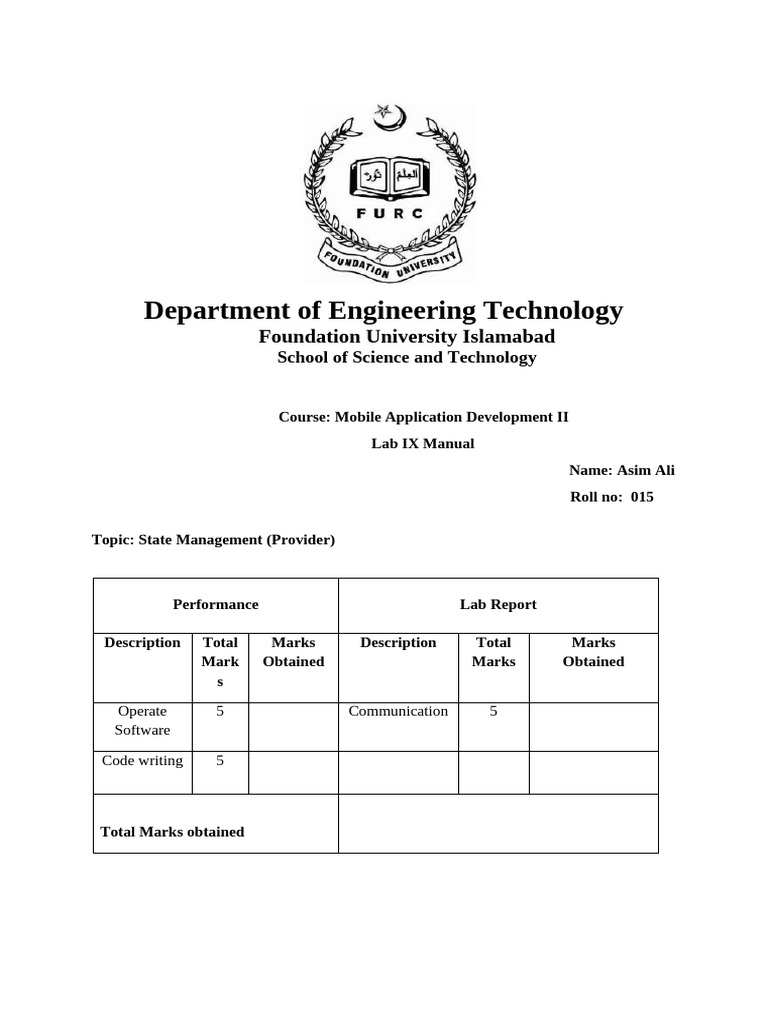 Asim MAD 2 lab 9 | PDF | Software Engineering | Software Development