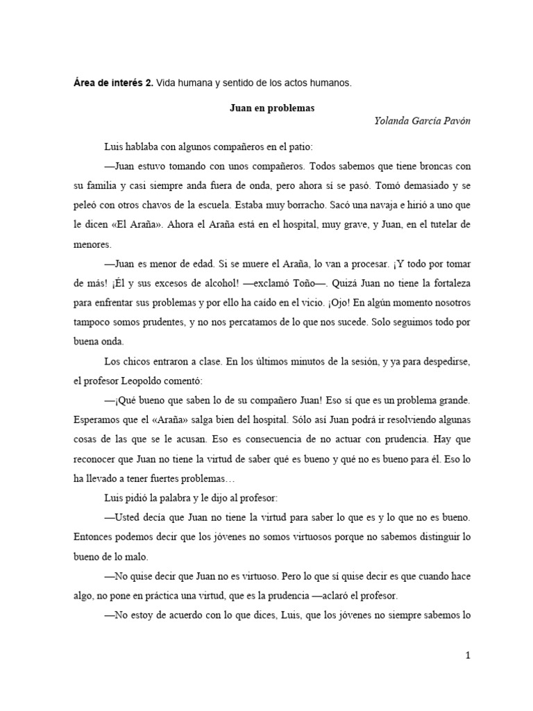 Progresión 3 y 4 - Juanenproblemas - Humanidades I | PDF | Virtud | Platón