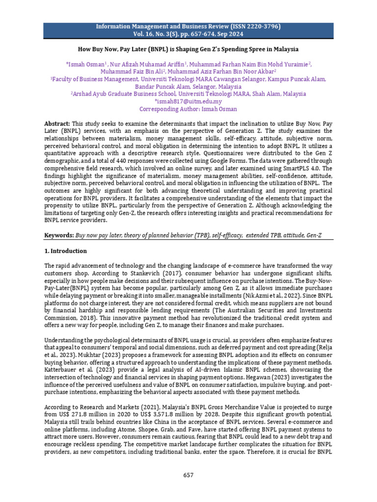 5 Ismah Osman Và C NG S (2024) | PDF | Self Efficacy | Attitude (Psychology)