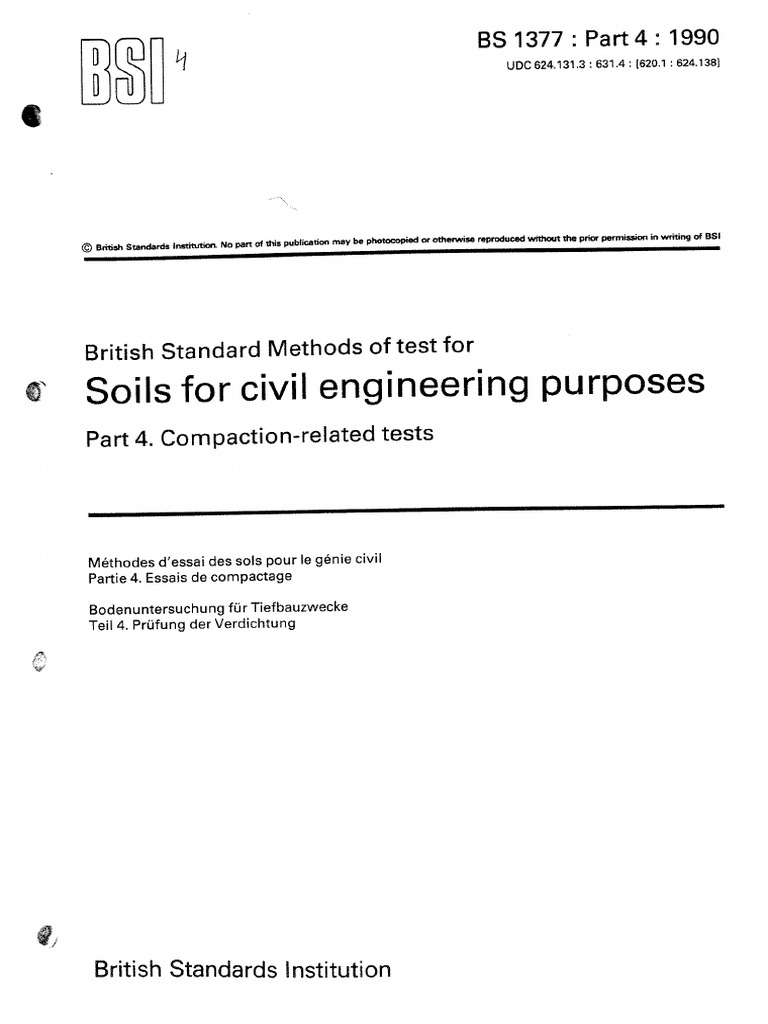 BS 1377-Part4-1990 | PDF