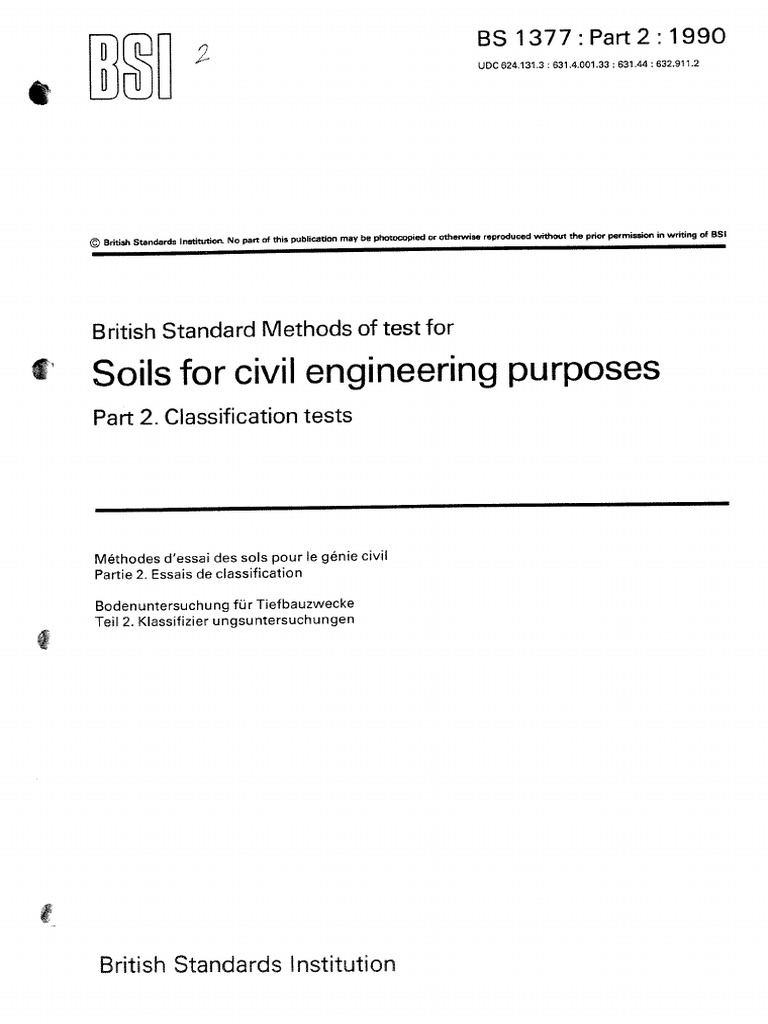 BS 1377-Part2-1990 | PDF