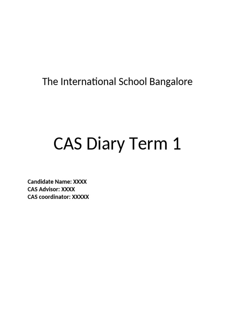 Sample CAS Portfolio Term 1 | PDF | Gender | Gender Studies