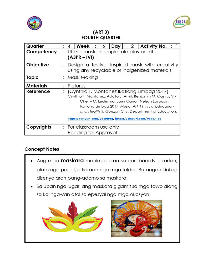 ART 3 - Q4 - LAS - Week 6 | PDF
