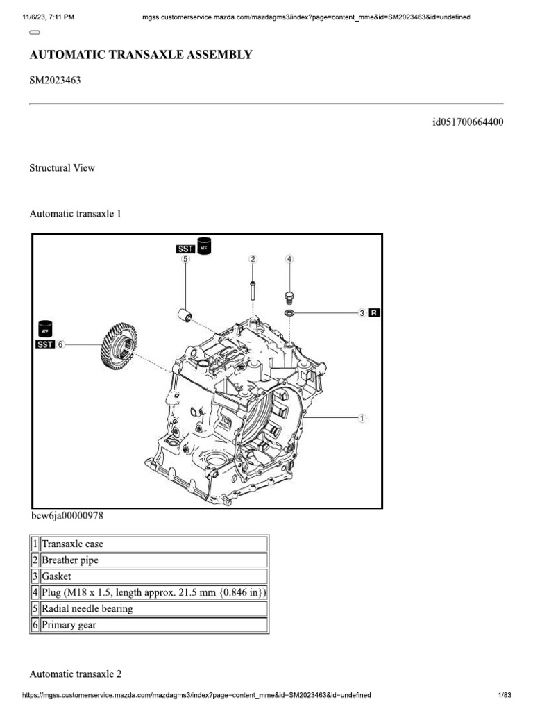 Automatic Transaxle Assembly | PDF