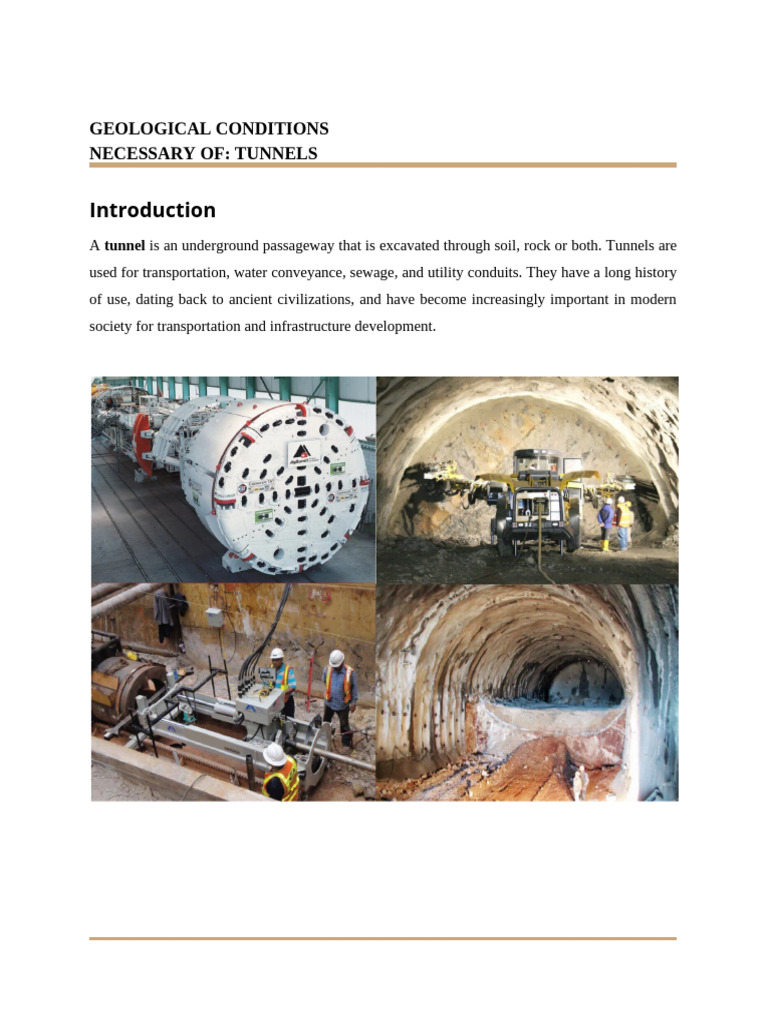 Tunnel - Geology | PDF | Tunnel | Structural Geology