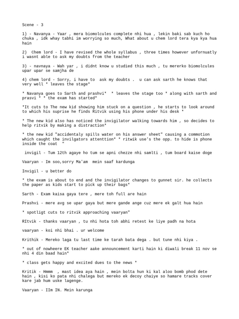 Scene - 3 Farewell | PDF