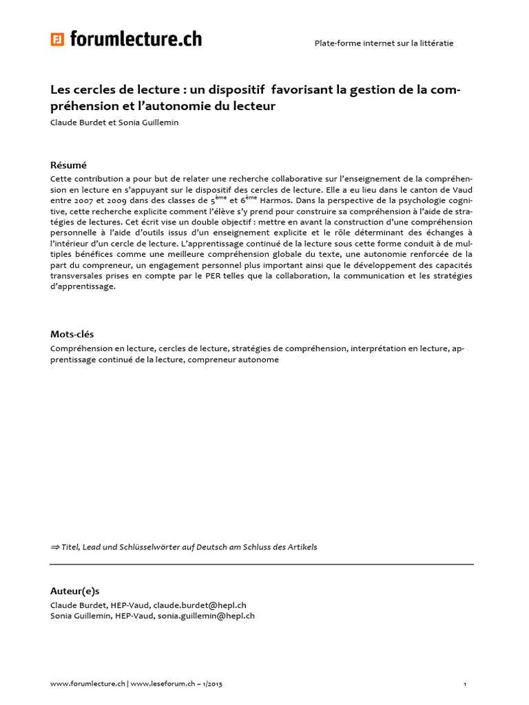 2013 1 Burdet-Guillemin | PDF