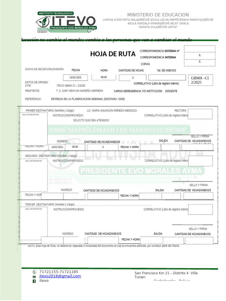 Hoja de Ruta | PDF