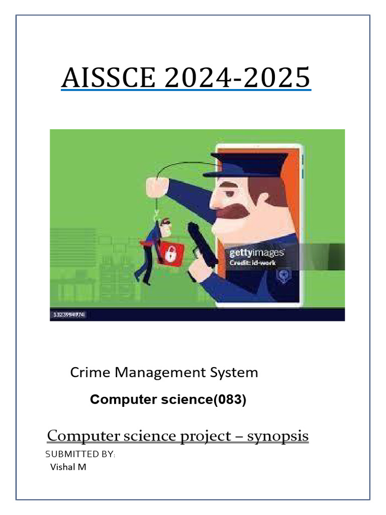 Csproject CrimeManagement Merged Merged Vishal | PDF | My Sql | Python (Programming Language)