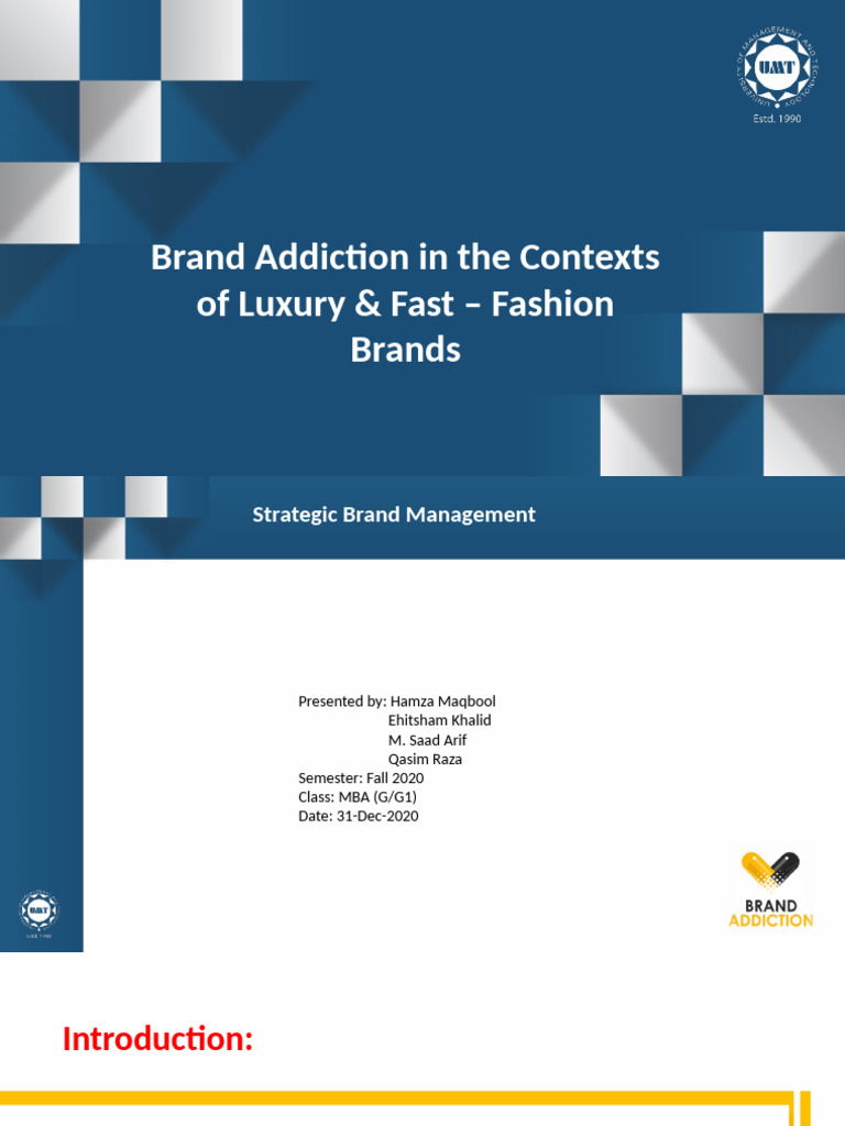 Brand Addiction in The Contexts of Luxury and Fast-Fashion Brands | PDF ...