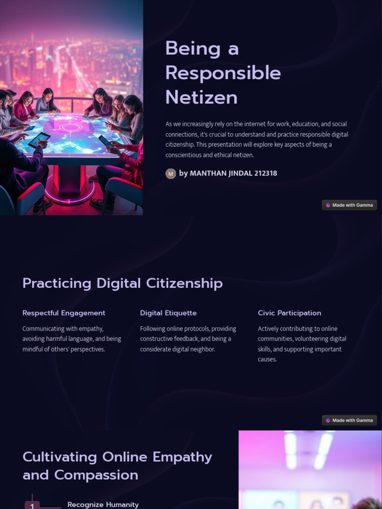 Being A Responsible Netizen | PDF | Empathy | Privacy