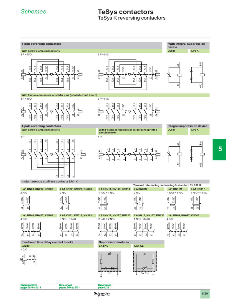 Schneider Contactor Catalogue - 30 | PDF