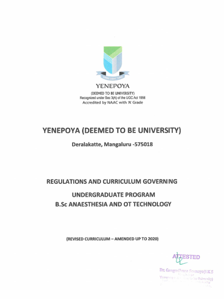 Ttps Yenepoya.s3.AP-south-1.Amazonaws - Com NAAC 1.1.1 B.SC Anaesthesia ...