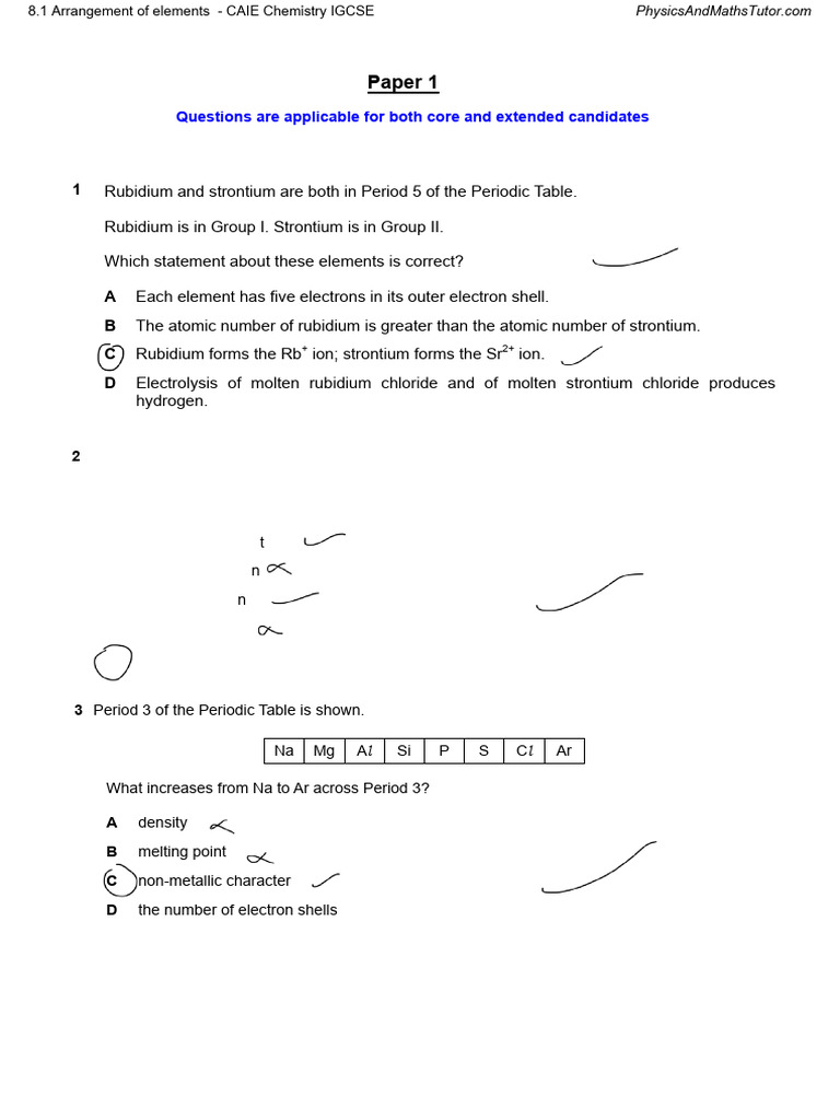 Elements in Fifth Period Overview | PDF | Periodic Table | Chemical ...